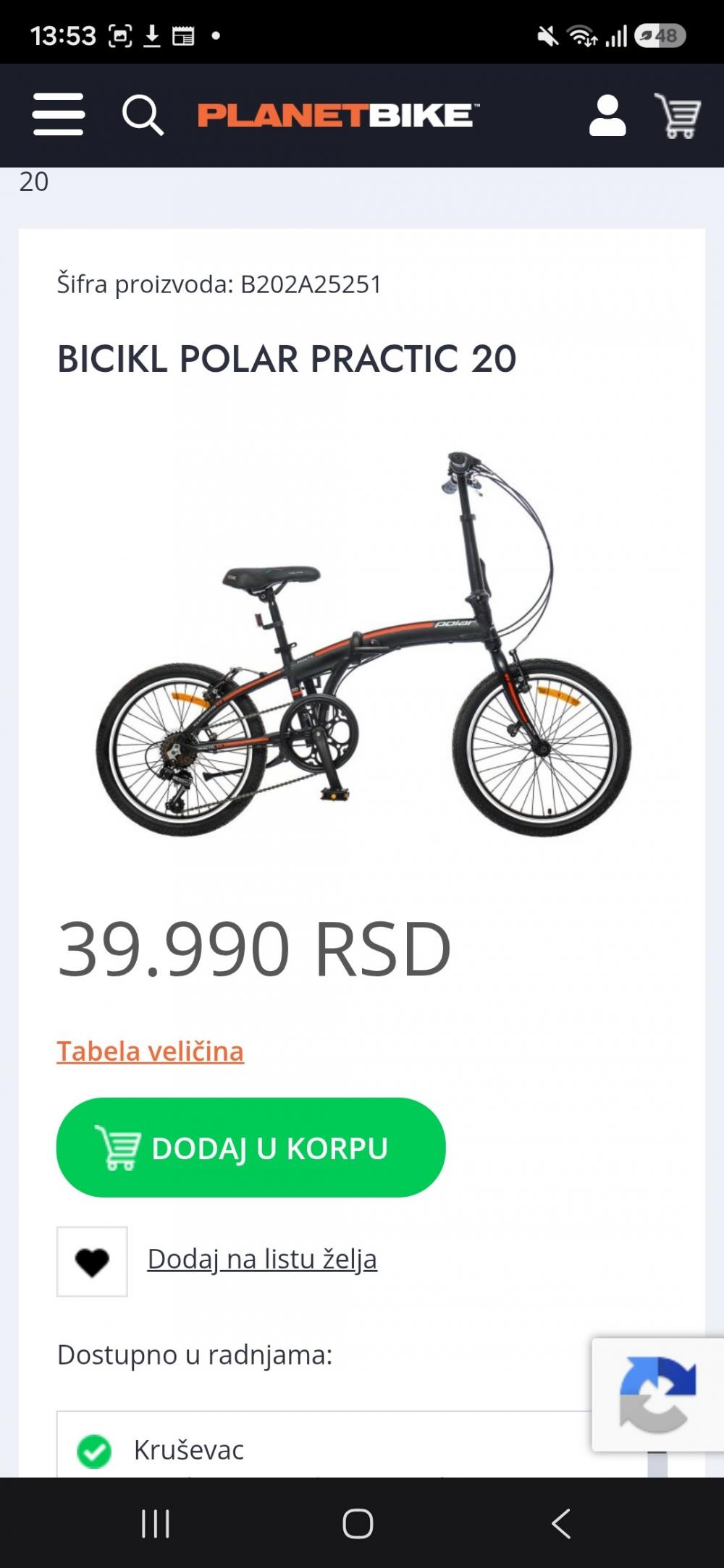Skoro nov bicikl, prodaja hitno
