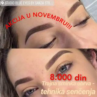 Trajna šminka obrva -tehnika senčenja