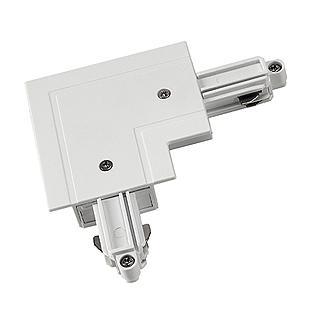 1-fazni Šinski sistemi - L-COUPLER FOR 1-PHASE HIGH-VOLTAGE TRACK, RECESSED CEILING VERS., OUTER PROTECTION CONDUCTOR, WHITE