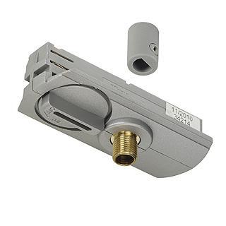 1-fazni Šinski sistemi - 1-FAZNI TRACK-ADAPTER, BELA, UKLJ. STRAIN RELIEF