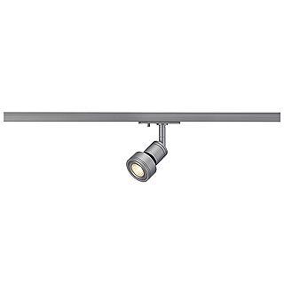 1-fazni Šinski sistemi - PURI SPOT-SET, SREBRNE SIVA, GU10, UKLJ. PHILIPS 4W LED 3.000K 40° I 1-FAZNA ADAPTER
