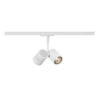 1-fazni Šinski sistemi - BIMA II LAMP HEAD, WHITE, GU10, 2X50W MAX., INCL. 1-PHASE ADAPTER