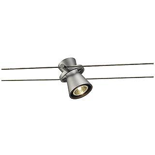 Niskonaponski Šinski sistemi - DIABO LAMP HEAD FOR WIRE SYSTEM, SREBRNE SIVA, MR16