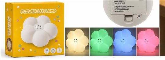 Flower led lampa, nocna, decija, touch, novo, uvoz