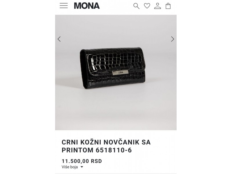 MONA NOVČANIK KOMPLET OD PRAVE KOŽE NOVO
