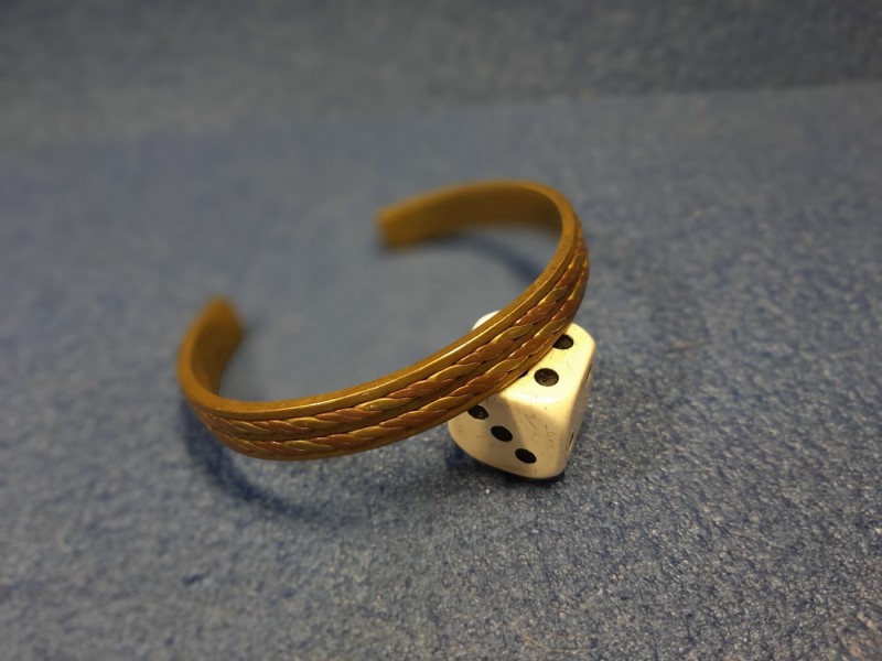 VINTAGE BRONZA MESING BRUTALIST NARUKVICA CUFF 70'