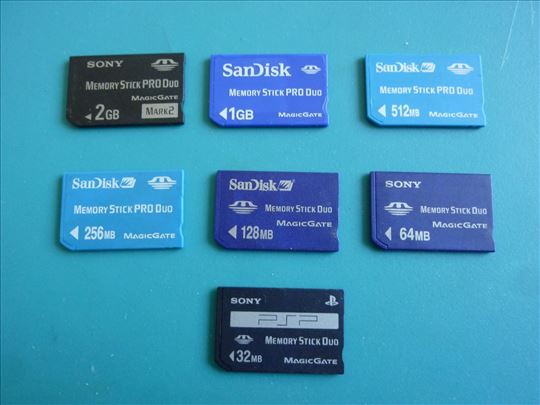 Memory Stick Pro Duo - memorijske kartice