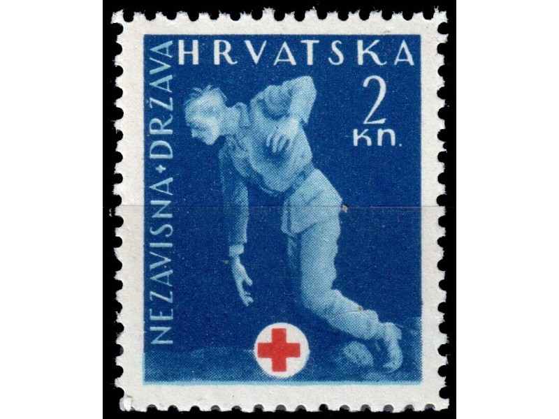 NDH 1943 CRVENI KRST - DOPLATNA