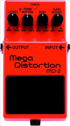 Boss MD-2 Mega Distortion pedala / novo