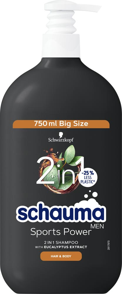 SCHAUMA SAMPON 750ML SPORTS POWER