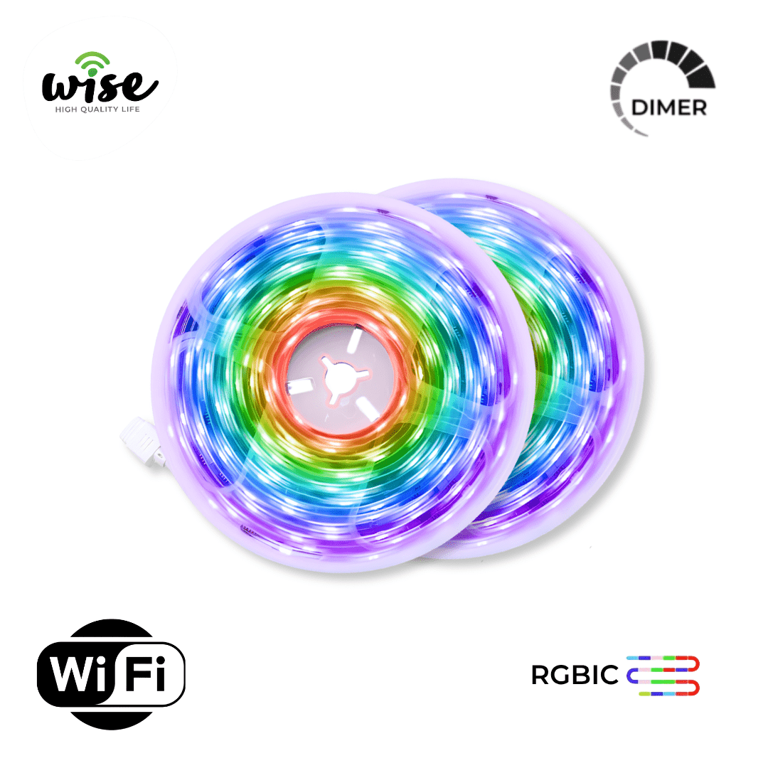 WISE pametna RGBIC
LED traka – 10m –
WSHLT10-10W-RGBIC