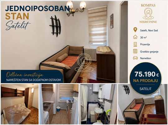 Prodaja stanova Novi Sad – renoviran jednoiposoban
