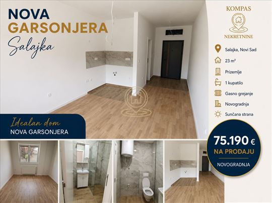 Prodaja stanova Novi Sad – nova garsonjera na Sala