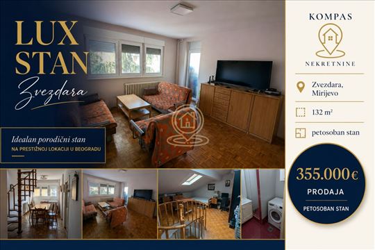 Petosoban stan 132 m², Mirijevo, Zvezdara, Beograd
