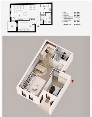 Moderan stan od 50m² u kvalitetnoj novogradnji bli