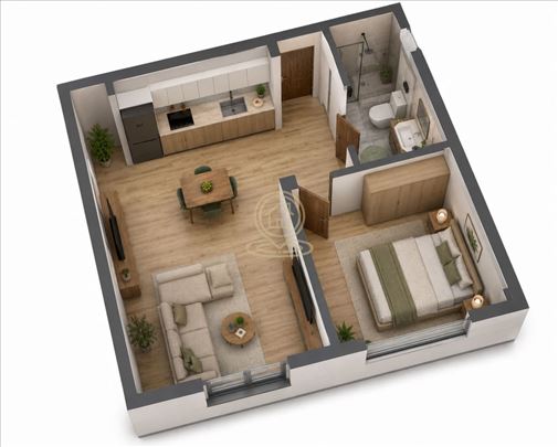 Dvosoban stan 39 m², Centar, Vrnjačka Banja, 2. sp
