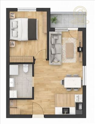 Prodaja garsonjere 36m² u izgradnji – odlična loka