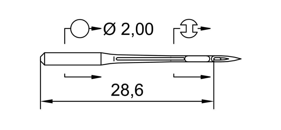 Industrijske igle SCHMETZ | B-27 SUK | 70 | 10 kom