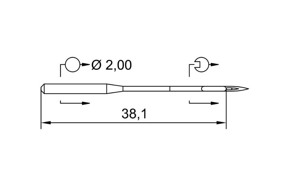 Industrijske igle SCHMETZ | 134-35 (R) | 120 | 10 kom