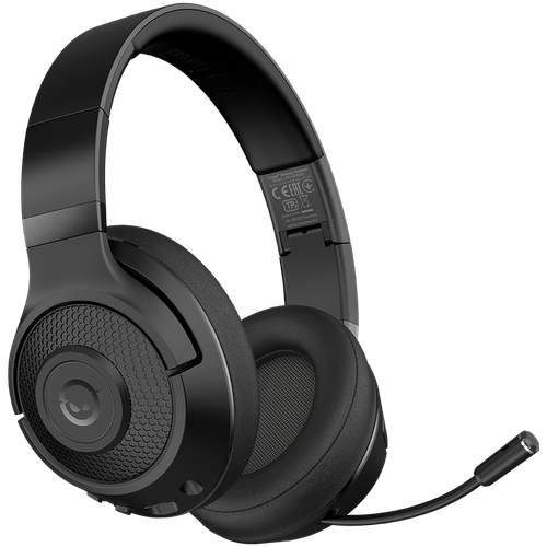 LORGAR Noah 500, Wireless Gaming headset with microphone, JL7006, BT 5.3, battery life up to 58 h (1000mAh), USB (C) charging cable (0.8m), 3.5 mm AUX cable (1.5m), size: 195*185*80mm, 0.24kg, black