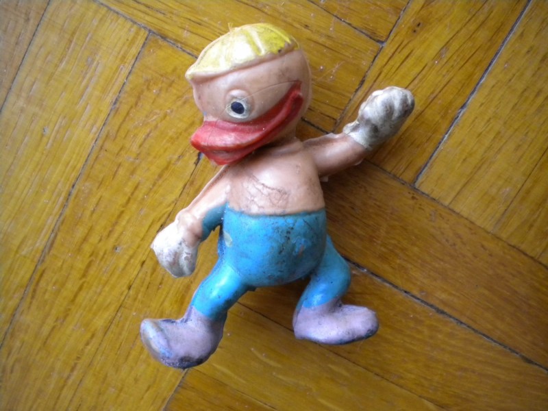 sestric PAJE PATKA stara gumena igracka DISNEY (1)