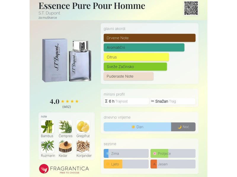 St. Dupont minijatura parfem - Essence pure pour homme