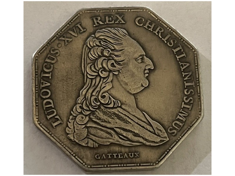 SREBRNI ŽETON 1783 Luj XVI Francuska OSIGURANJE