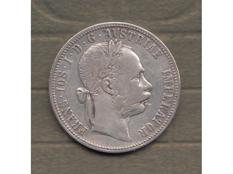 AUSTRUGARSKA.1.FLORIN.1887.SREBRO.