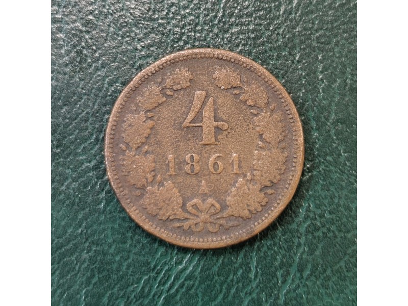 4 KREUZER 1861 A