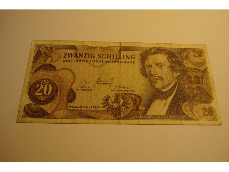 AUSTRIJA - 20 ŠILINGA - 1967