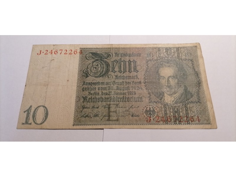 NEMAČKA - 10 MARAKA - 1924