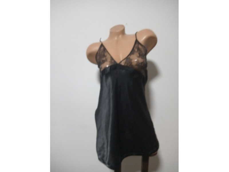 LINGERIE-KAO OD SATENA-prelepa čipka 34-36