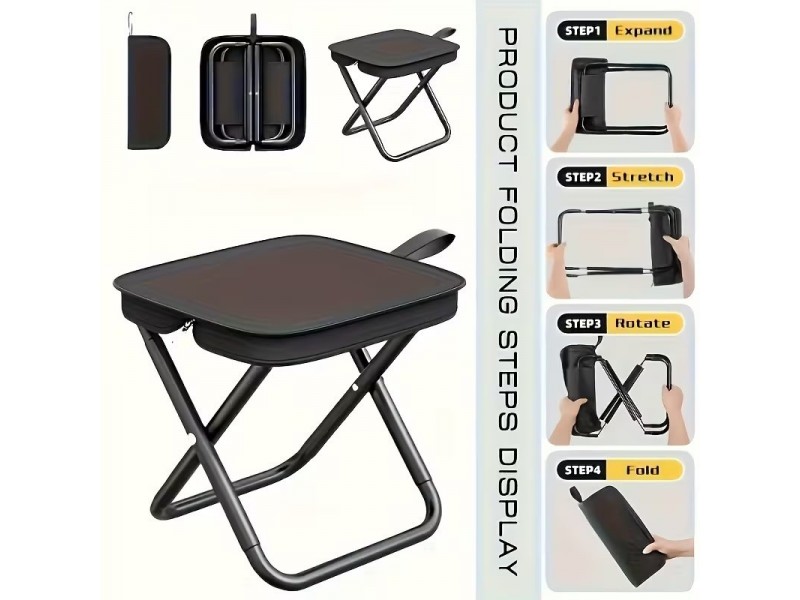 Ultra sklopiva kamp stolica - portable hoklica - HIT!
