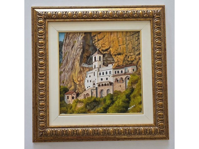 Ulje na platnu - Manastir Ostrog, prelepo!