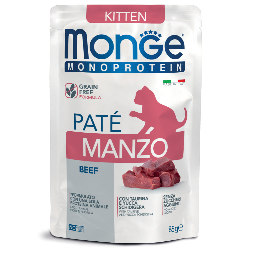 MGM 85gr Monge Cat monoprotein sos kitten govedina