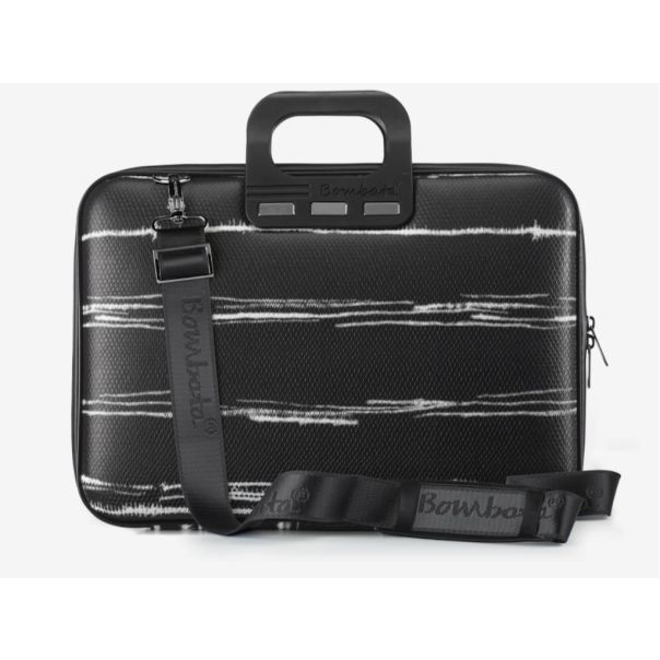 BOMBATA Torba za laptop 13" Medio Black&White, crna/bela