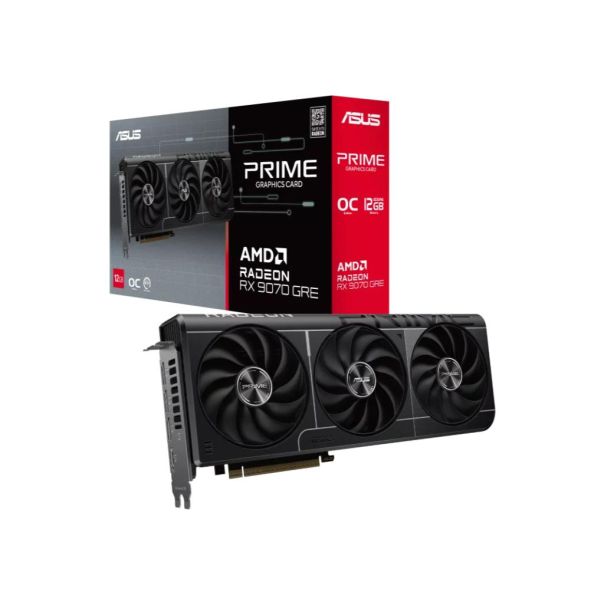 ASUS Graficka karta PRIME-RX9070GRE-O12G AMD/16GB/GDDR6/256bit/crna