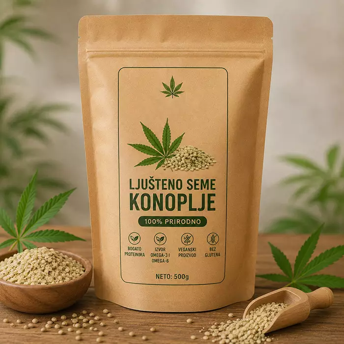 Ljušteno seme konoplje 500gr