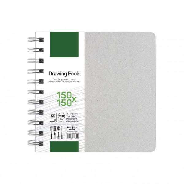 Drasca Drasca Drawing Book, 15 × 15 cm, 190 gsm, 50 Sheets