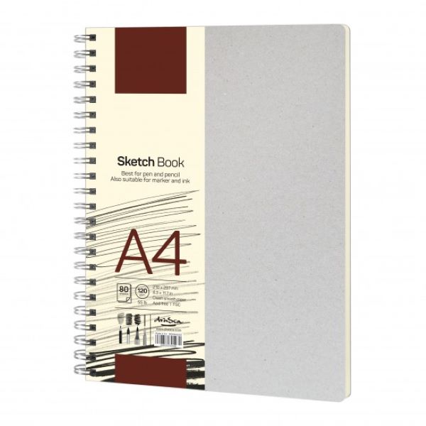 Drasca Drasca Sketch Book, A4 Portrait, 120 gsm, 80 Sheets