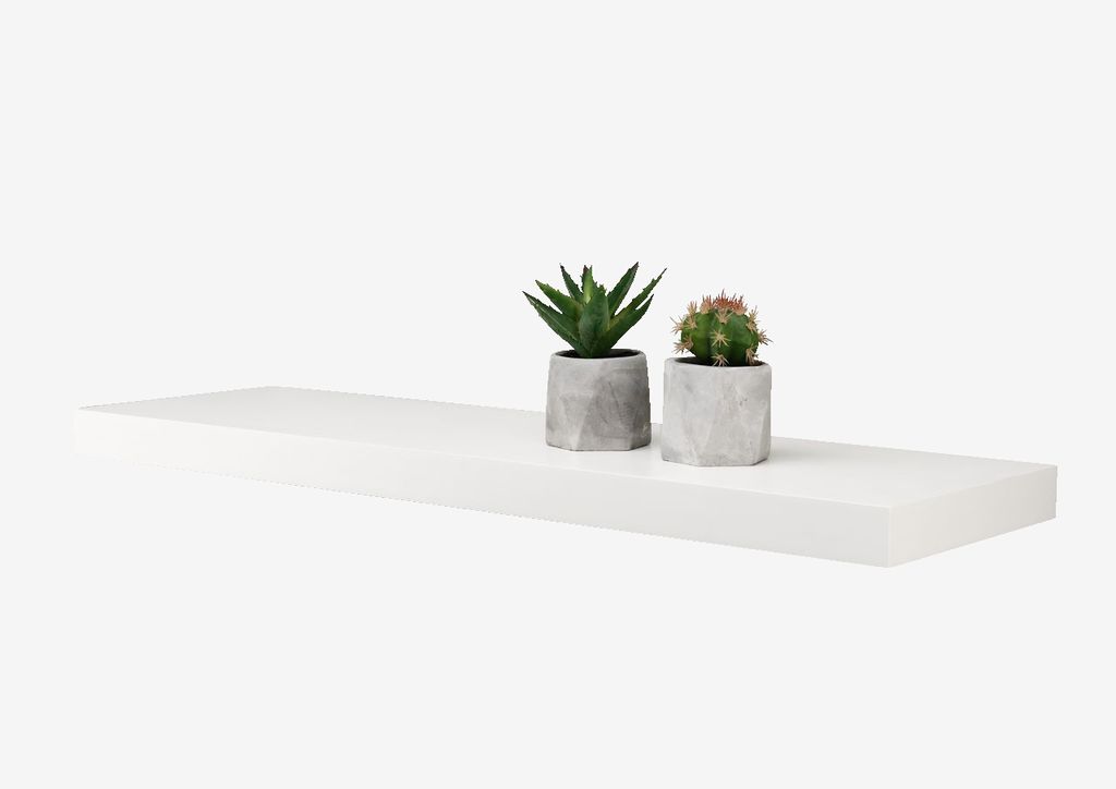 Floating shelf ABILD 80x24cm white