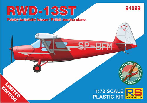 NEW! RS Models 94099 RWD-13 ST - Polish Touring Plane
