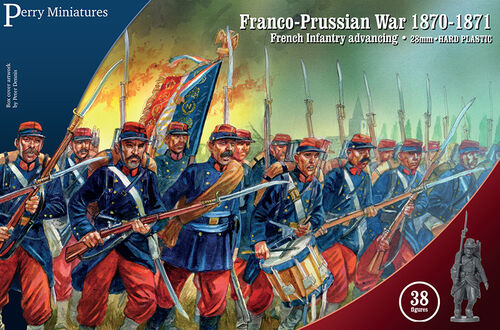 NEW! PERRY Miniatures FRE1 Franco-Prussian War - French Infantry Advancing (38 Figures)