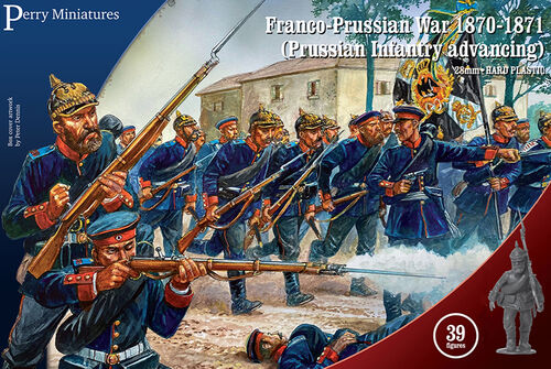 NEW! PERRY Miniatures PRU1 Franco-Prussian War 1870-1871 - Prussian Infantry Advanced (39 Figures)