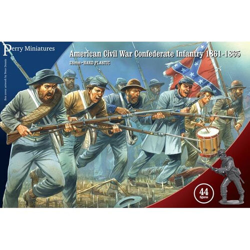 NEW! PERRY Miniatures ACW80 American Civil War - Confederate Infantry 1861-1865 (44 Figures)