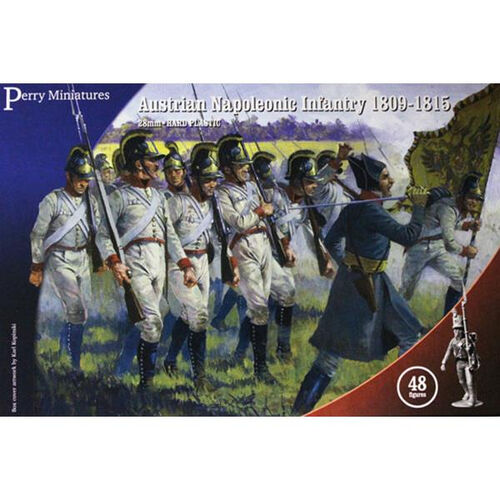 NEW! PERRY Miniatures AN40 Austrian (German) Napoleonic Wars Infantry 1809-1815 (48 Figures)
