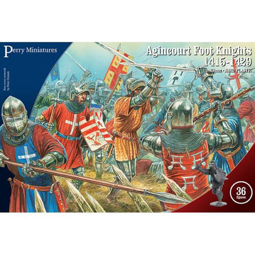 NEW! PERRY Miniatures AO60 Agincourt Foot Knights (36 Knights / Men at Arms)