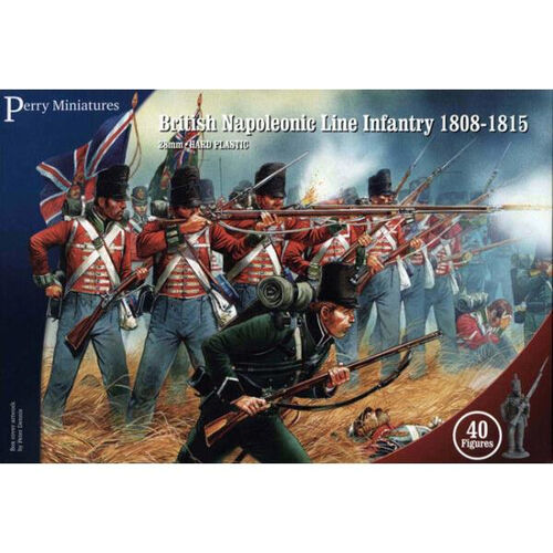 NEW! PERRY Miniatures BH01 British Napoleonic Wars Line Infantry 1808-1815 (40 Figures)