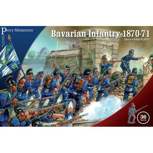 NEW! PERRY Miniatures PRU25 Franco-Prussian War - Bavarian Infantry 1870-1871 (36 Figures)