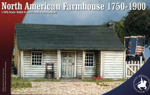 NEW! PERRY Miniatures RPB01 North American Farmhouse (1750-1900)